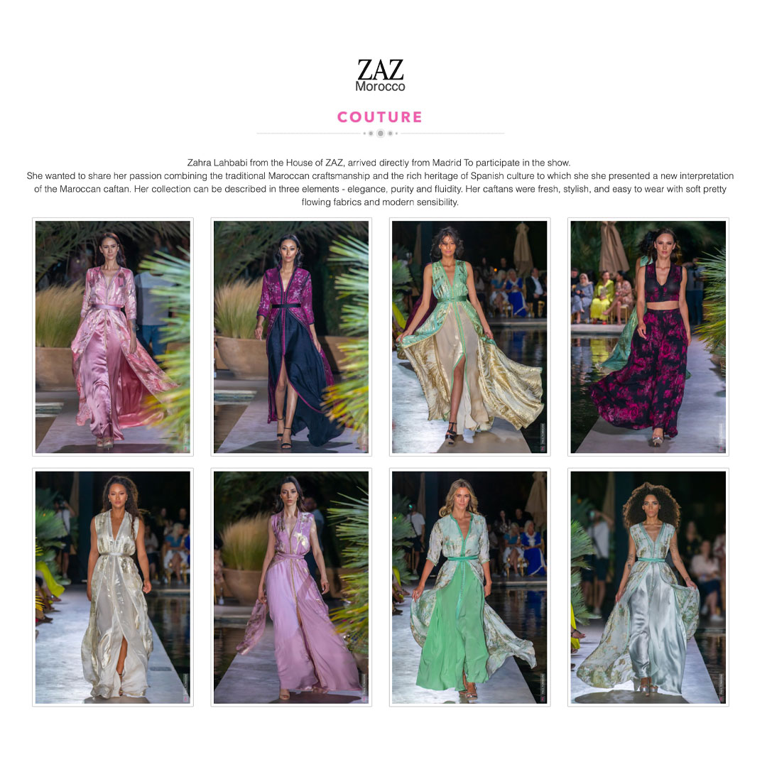 QCEG MAG || MAROC FASHION WEEK - ZAZ COUTURE COLLECTIONS